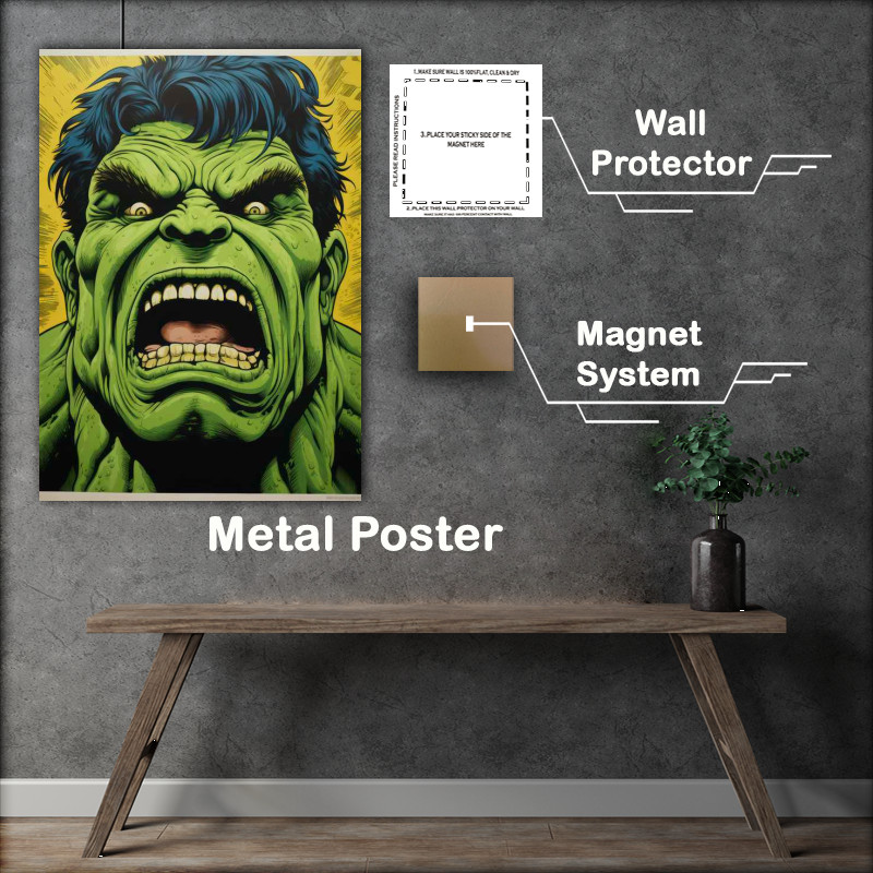 hulk face wall light