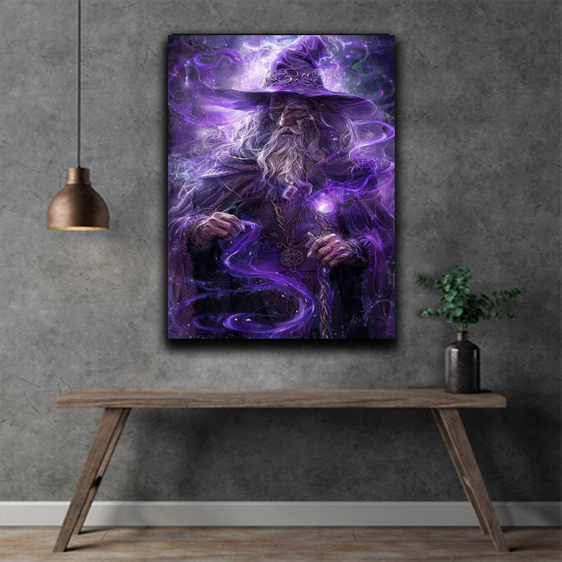 purple wizard print