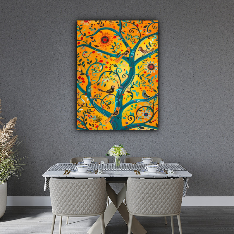 whimsical folk art trees